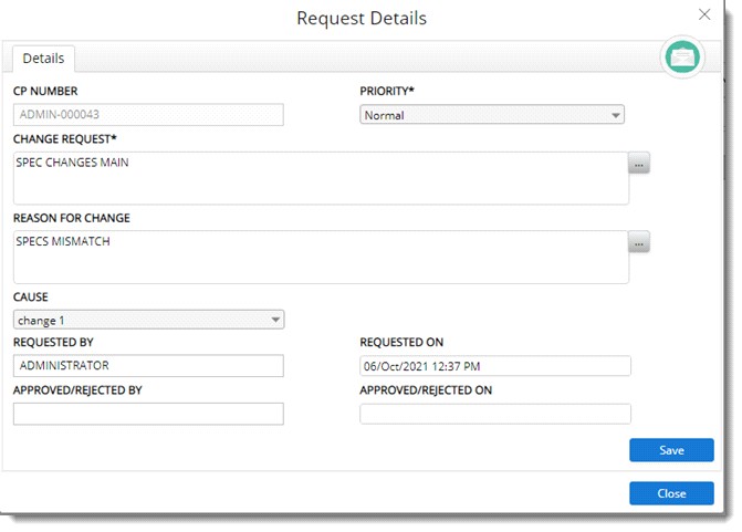 Change Request Operations